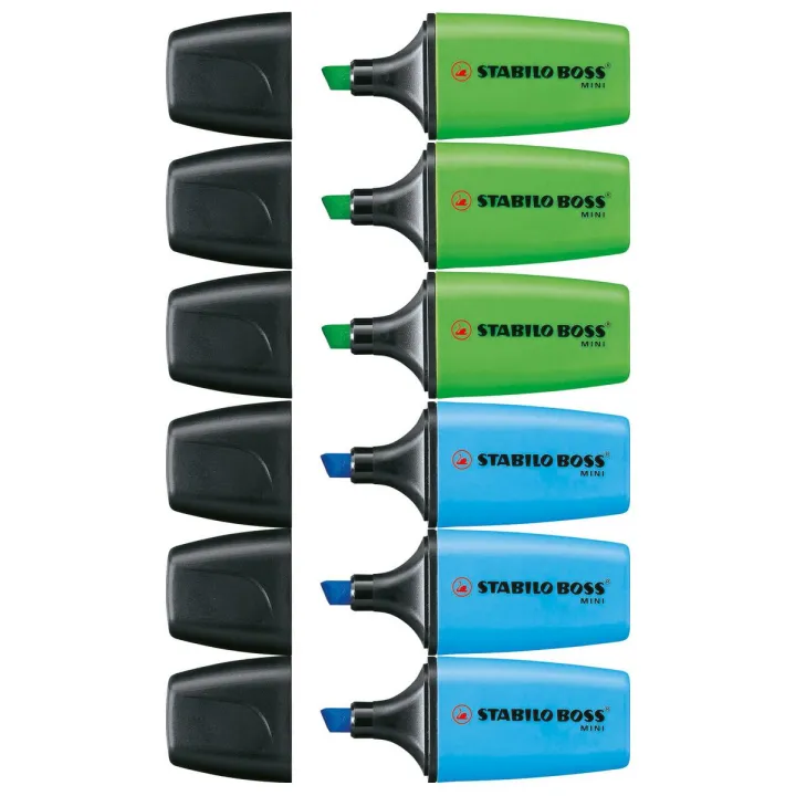 STABILO Boss Mini - Blue 3s with Green 3s | Lazada PH