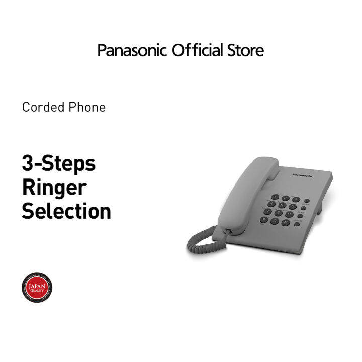 Panasonic Corded Telephone KX-TS500MX Grey | Lazada PH