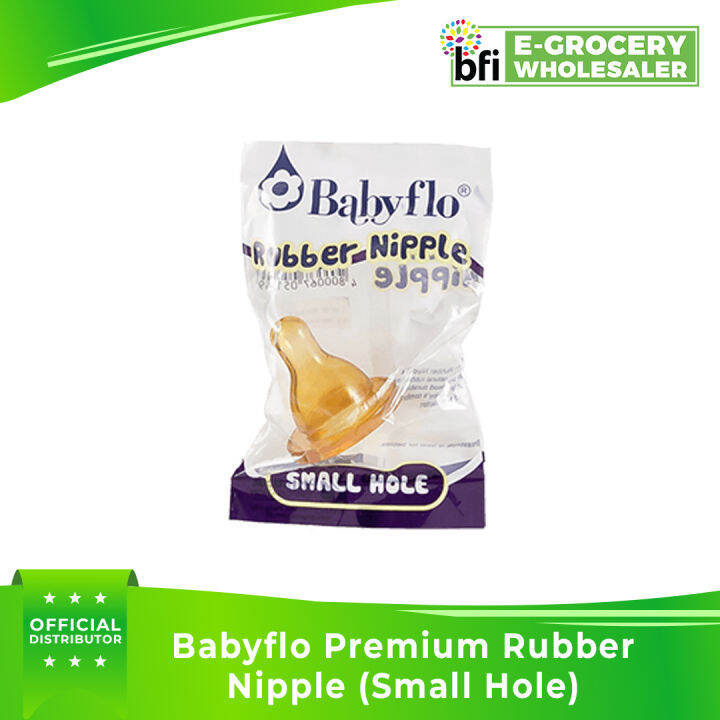 Babyflo Premium Rubber Nipple (Small Hole) [SAME-DAY AVAILABLE] | Lazada PH