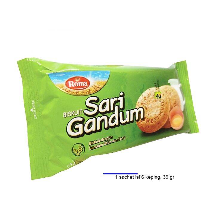 Roma - Biskuit Sari Gandum - Kemasan SACHET 39g | Lazada Indonesia