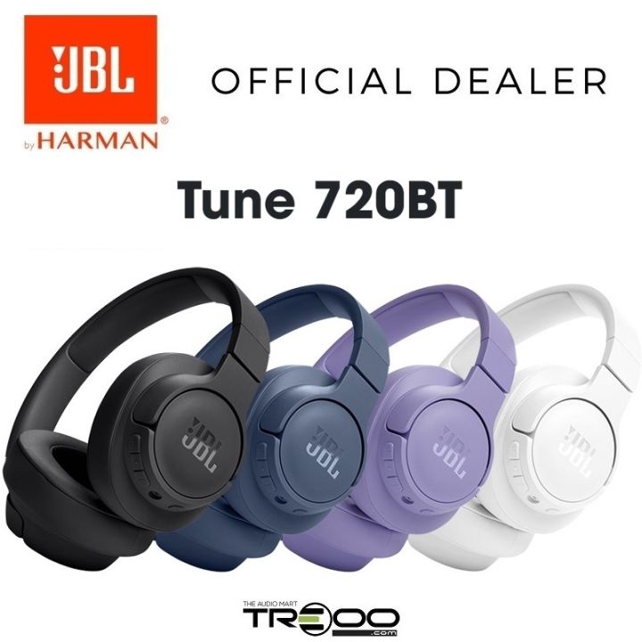 JBL Tune 720BT Wireless Bluetooth v5.3 Over-Ear Headphone with ...