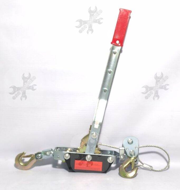 Steel Cable Gear Double Hook Tightener Hand Power Puller (4 Tons ...