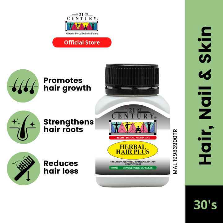 21st Century Herbal Hair Plus - 30's | Lazada