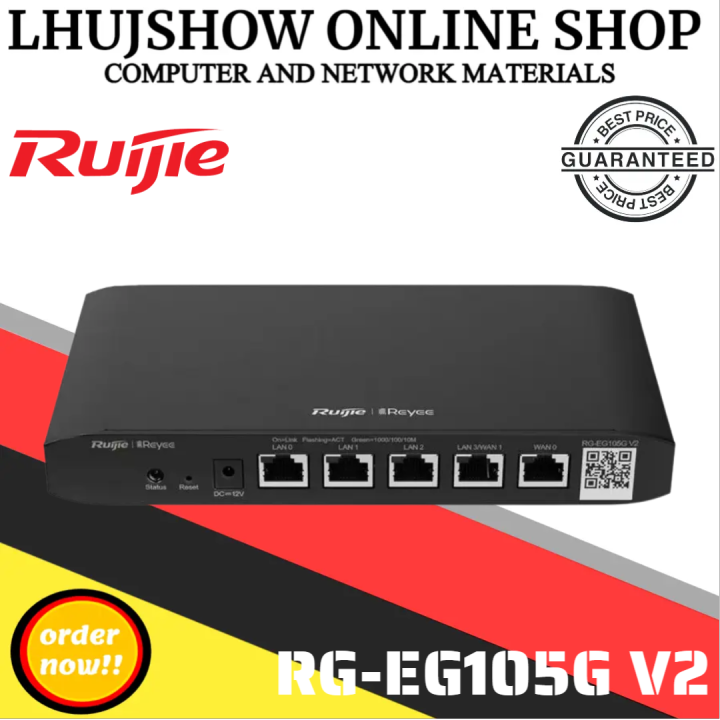 RUIJIE RG-EG105G V2 Reyee Cloud Managed Router | Lazada PH