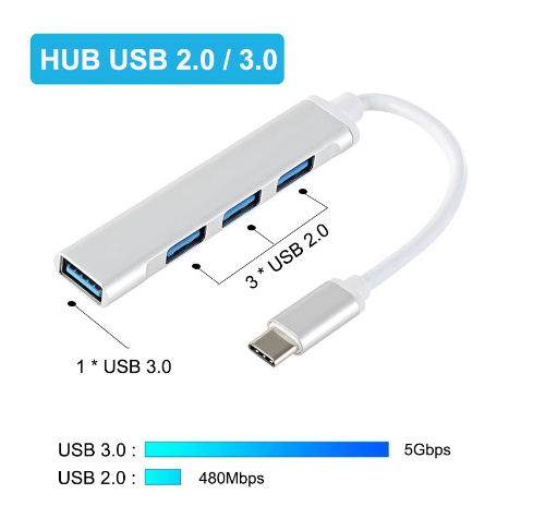 TRADING TYPE C to USB HUB UB Multiple Type C Hub Converter USB Splitter ...