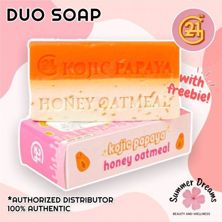 G21 Kojic Papaya Honey Oatmeal DUO Soap | Lazada PH