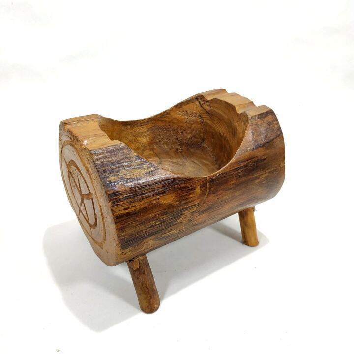 Asbak Rokok Kayu Model Bentuk Beduk Unik Antik | Lazada Indonesia