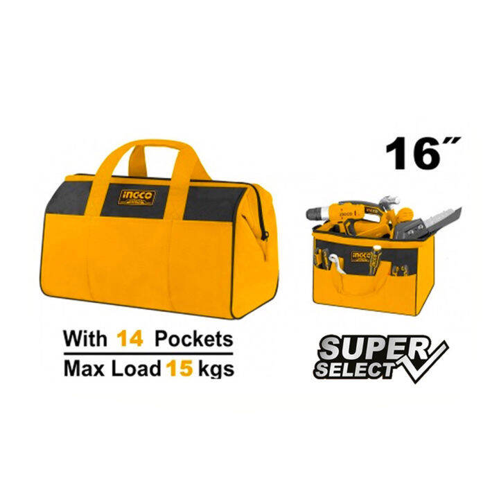 Ingco Original Tool Box Bag Organizer Storage 16 inches Heavy Duty ...