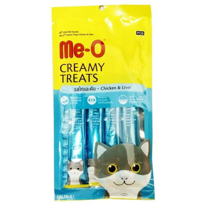 Meo Creamy Treat CHICKEN Liver Cemilan Kucing Cat Snack | Lazada Indonesia