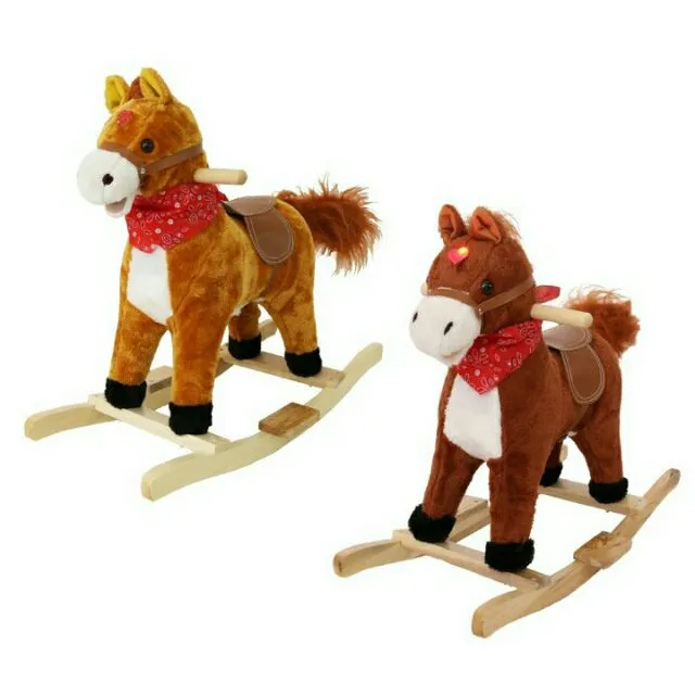 READY STOCK Kuda mainan rocking horse pony ride kuda goyang kayu | Lazada
