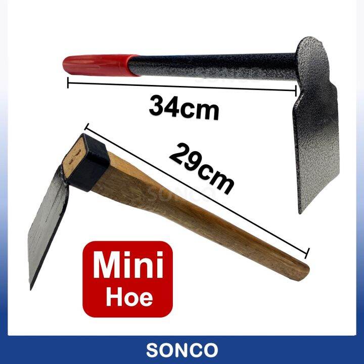 Cangkul Kayu / Besi Biru Kecil Mini Metal Hoe WITH WOOD/ STEEL BLUE ...