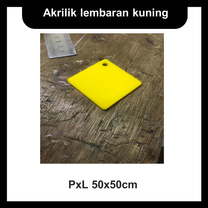 Akrilik lembaran kuning PxL 50x50cm 3mm | Lazada Indonesia