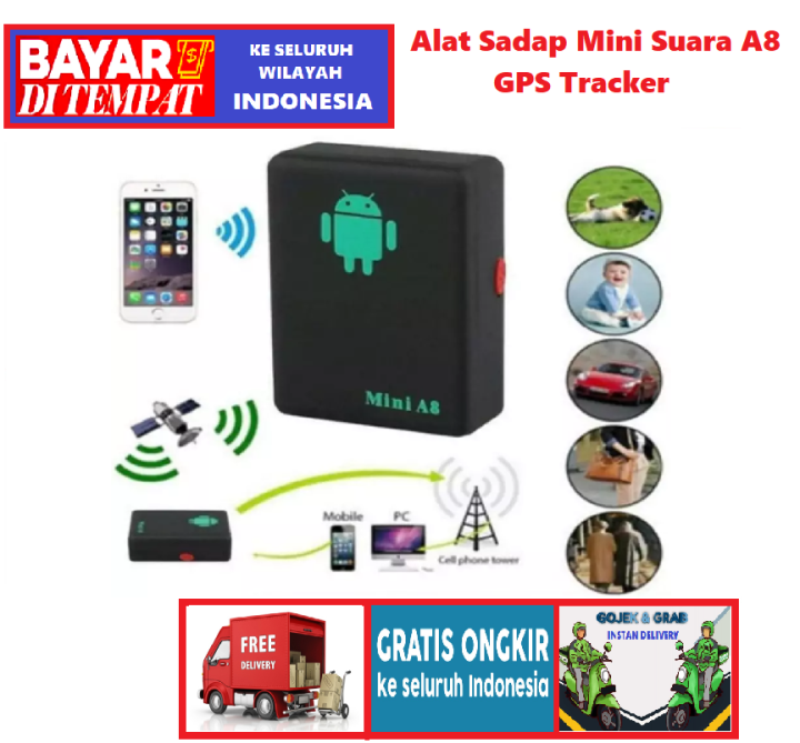 Alat Sadap Mini Suara A8 GPS Tracker-Alat sadap lacak GPS | Lazada ...