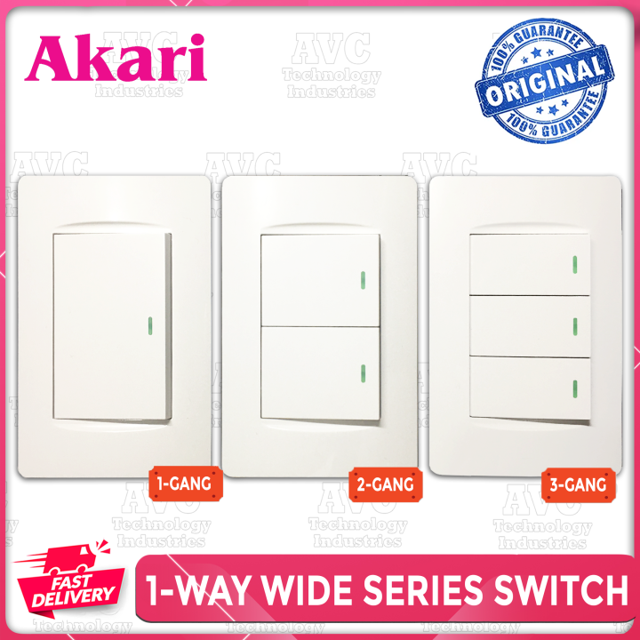 AKARI 1 One Way Switch Wide Series AWD-Z8101-1 AWD-Z8101-2 AWD-Z8101-3 ...