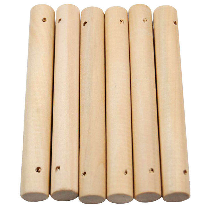 Gociy 20 Round Wooden Stick Dowel Trunk Pole for Model Making Hobby ...