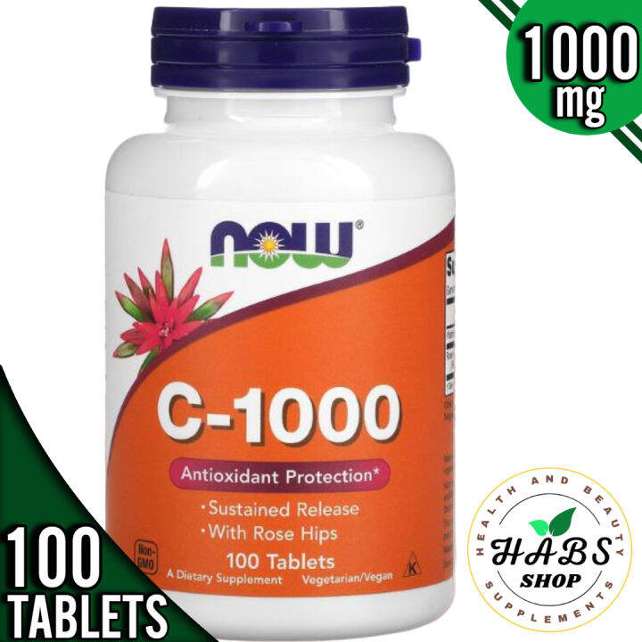 NOW Foods, C-1000, 100 Tablets | Lazada PH