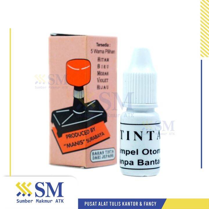 (4 WARNA) REFILL TINTA STEMPEL TINTA MANIS | Lazada Indonesia