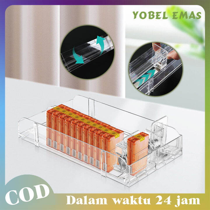 Rak Rokok Acrylic Pusher 28 Cm Otomatis Magnet Minimarket Supermarket ...