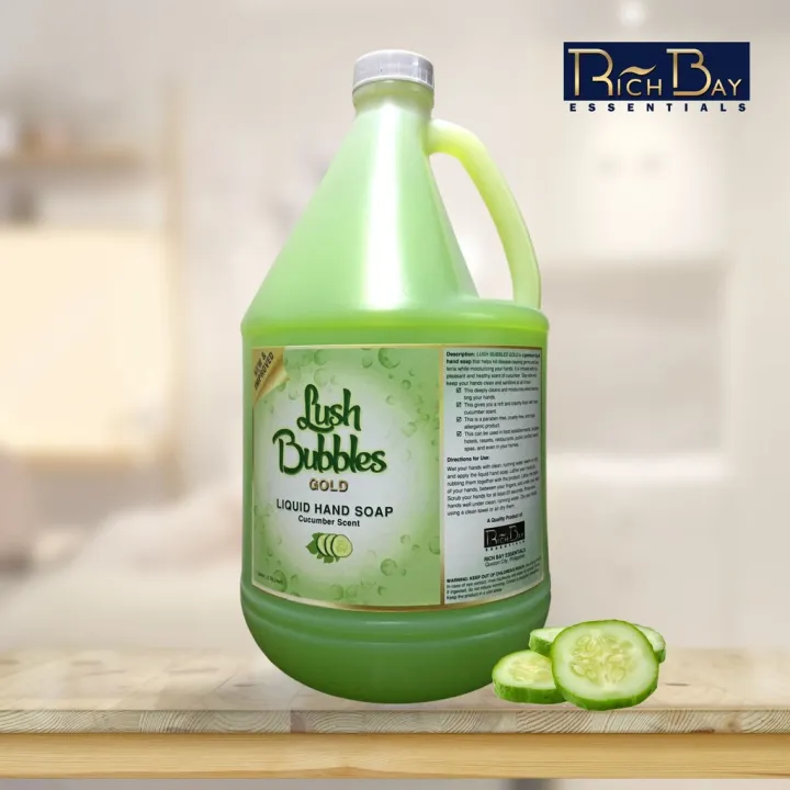 Lush Bubbles Gold Liquid Hand Soap Cucumber Scent 1 Gallon | Lazada PH