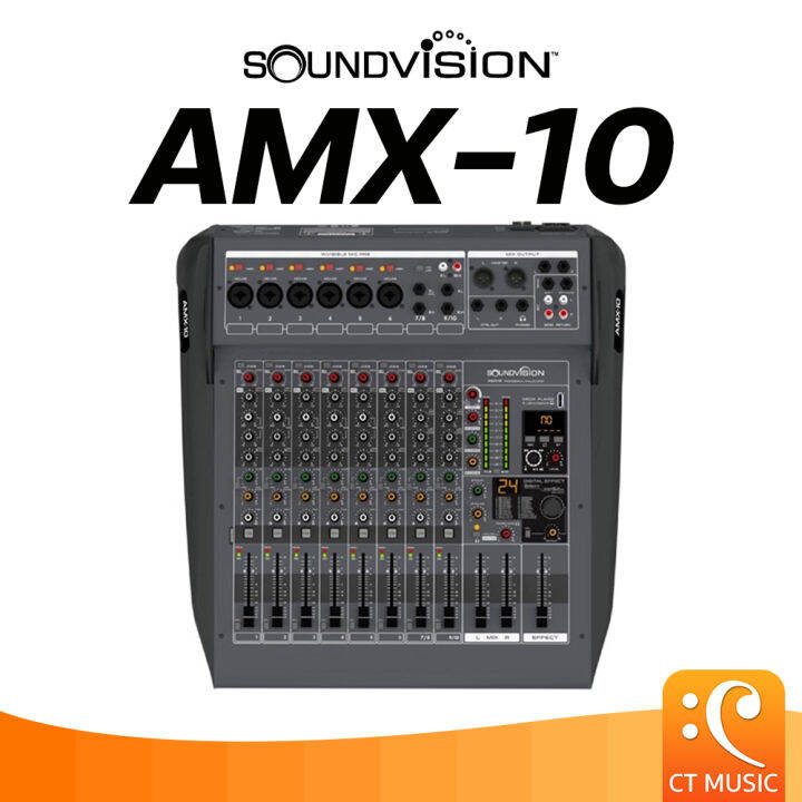 SOUNDVISION AMX-10 Professional Analog Mixer อนาล็อกมิกเซอร์ มิกเซอร์ ...