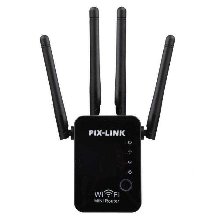 PIXLINK Wireless Mini Router WiFi Repeater Access Point Mode Antennas ...