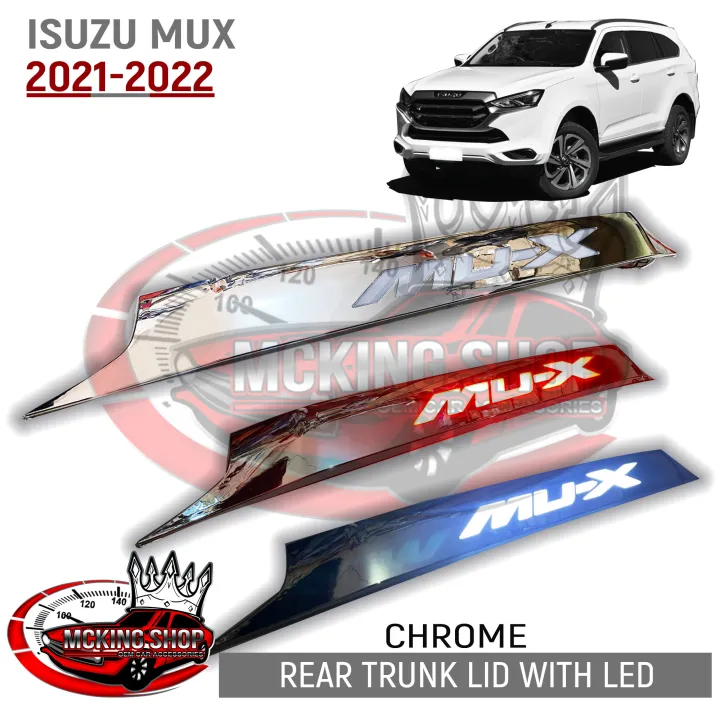 Isuzu Mux 2022 Rear Trunk Lid Assembly (Dual Function Full LED MUX Logo) Chrome in Color | Lazada PH