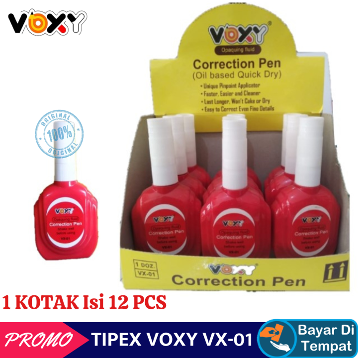 (PAKET HEMAT) 1 PAK Isi 12 Pcs TIPEX CAIR / Tipex Kertas / Correction ...
