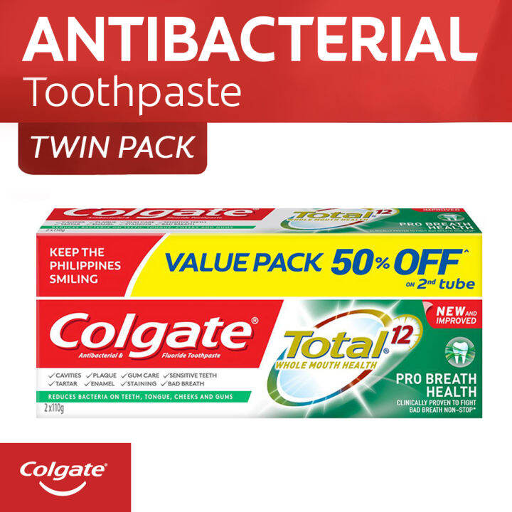 Colgate Total Pro Breath Health 110g Twin Pack | Lazada PH