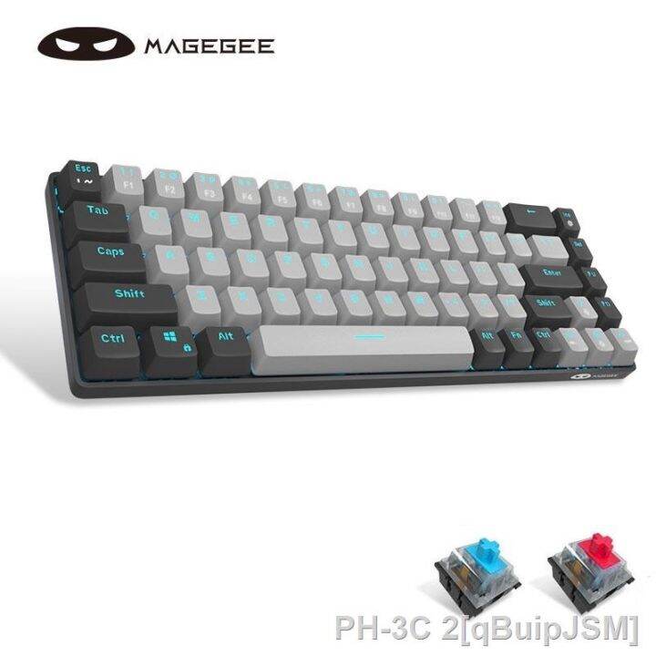 MageGee MKBox 65 Mechanical Keyboard red Gaming Keyboard Blue / Red ...