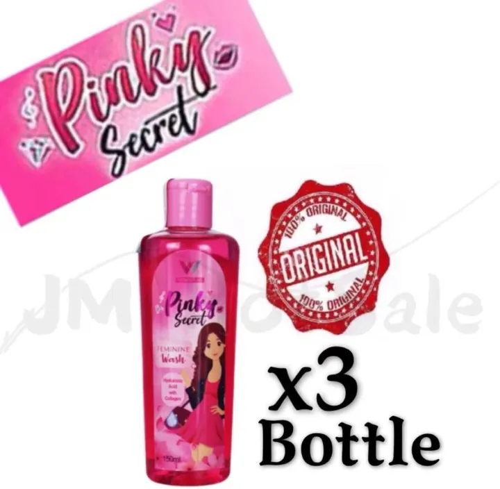 (3bottle) Original PINKY SECRET Feminine Wash 150ml ( Original Pakeging ...