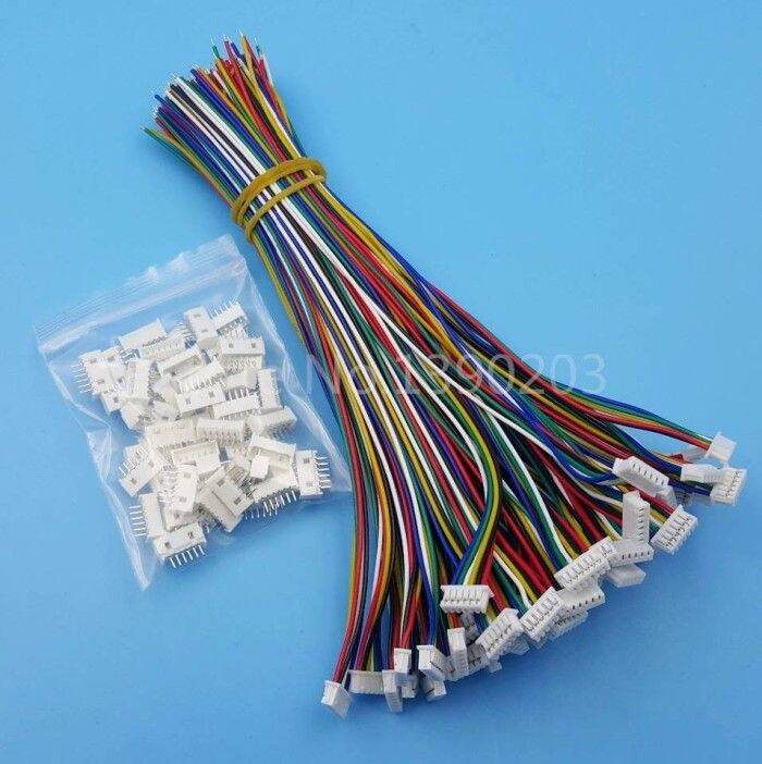 6Pin PCB Socket Connector SH Pitch 1.25mm Single Head 15cm kabel AWG ...