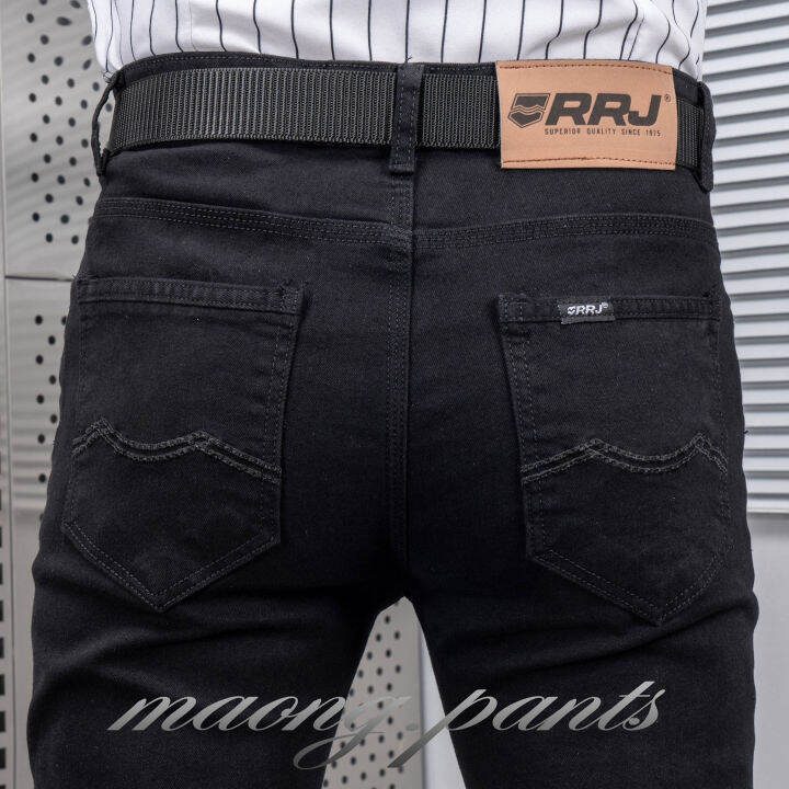 Black/ Denim stretchable Jeans Pants For Men COD | Lazada PH