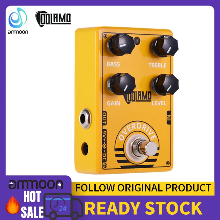 Dolamo D-8 Overdrive Guitar Effect Pedal with Bass Treble Gain Level ...