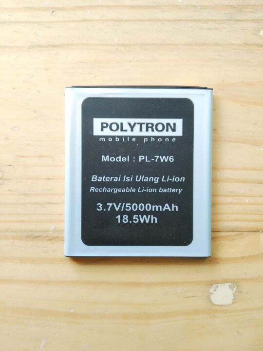 Baterai Handphone Polytron Quadra V5 W7550 PL-7W6 Double Power Polytron ...