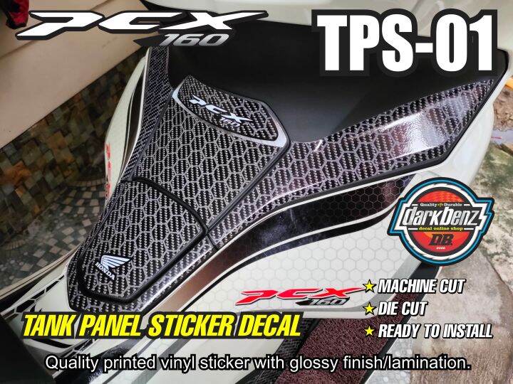 PCX160 NEW TANK PANEL PRINTED STICKER DECALS | custom made by DarkBenz ...