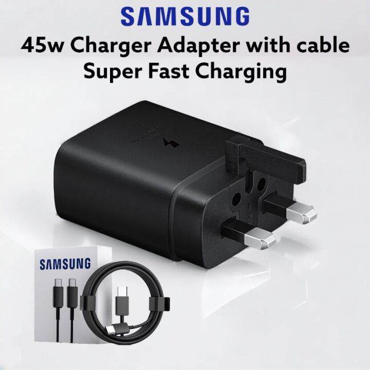 Samsung charger Super Fast Charge Travel Adapter 45w/35w/25w/ PD Usb-C To Type-C fast charging ...