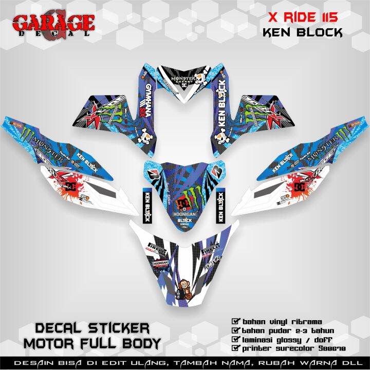 Decal X Ride 115 Full Body Stiker X Ride 115 Full Body Decal X Ride Old ...
