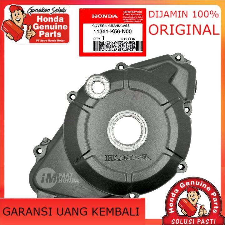 11341-K56-N00 Cover Tutup Crankcase Kiri Bak Magnit Magnet Sonic CB CBR ...