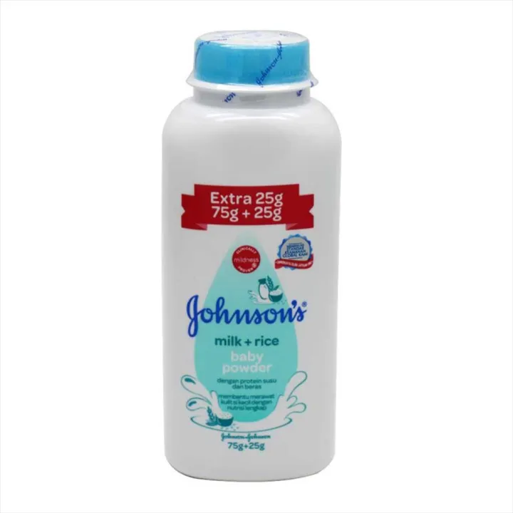 Johnsons Baby Powder Milk & Rice 75 Gr + 25 Gr | Lazada Indonesia