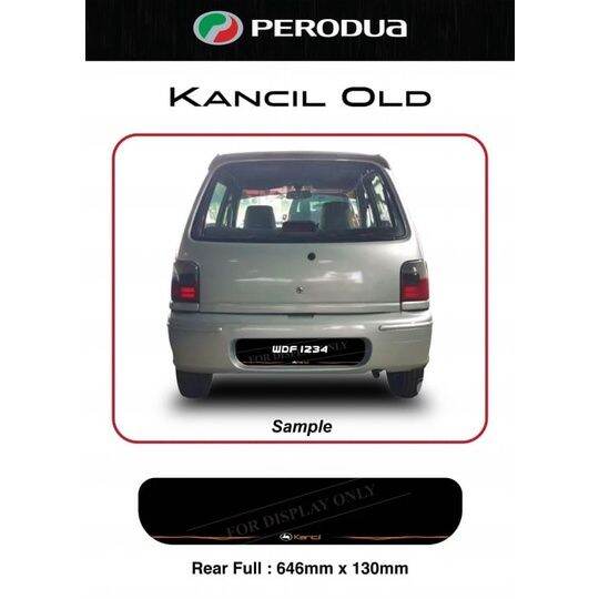 Ready stock Perodua Kancil Old Acrylic Kereta Plat Nombor Papan ...