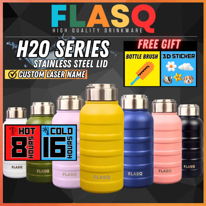FLASQ H2O Series Flask Thermos Insulated Bottle Tahan Panas Termos ...