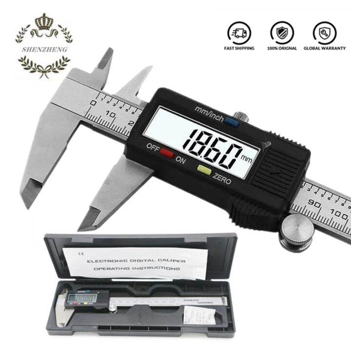 Digital Vernier caliper STEEL Calibres ELEctronic RULER CALIbrator ...