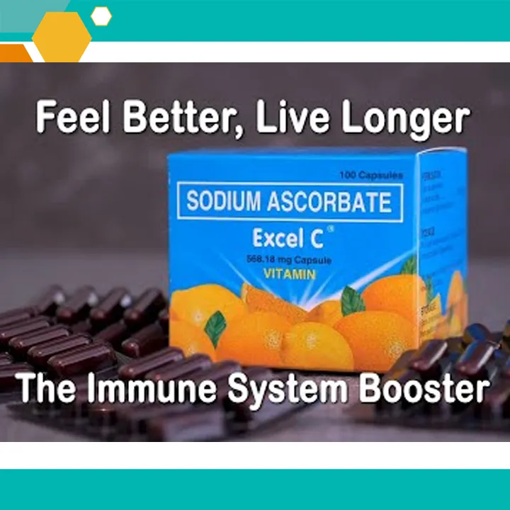 Excel C Vitamin C (Sodium Ascorbate 568.18mg) 100 Capsules | Lazada PH
