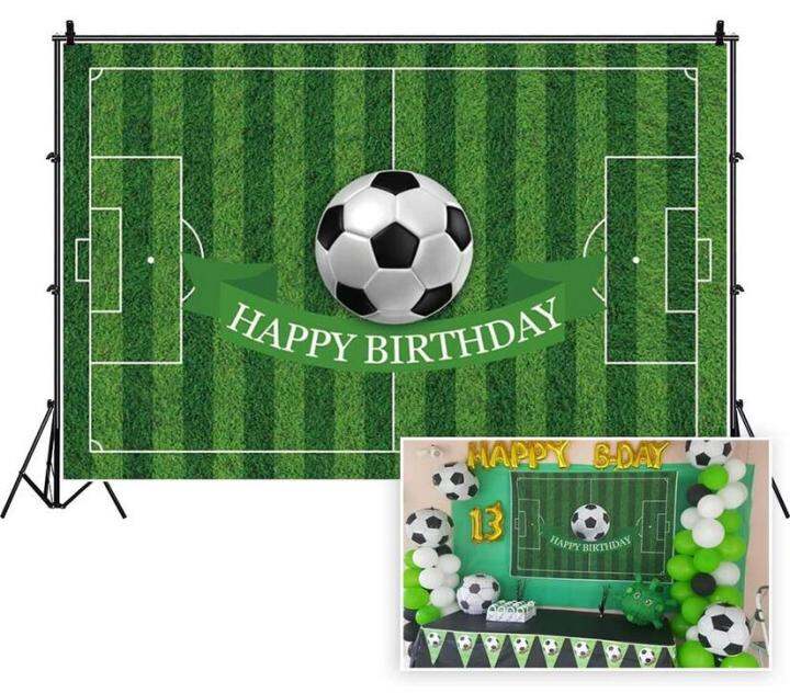 Soccer Backdrop Football Field Birthday Party Background for ...