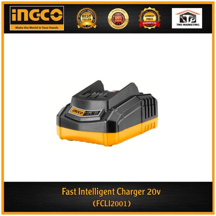 INGCO Fast Intelligent Charger 20V FCLI2001 | Lazada PH