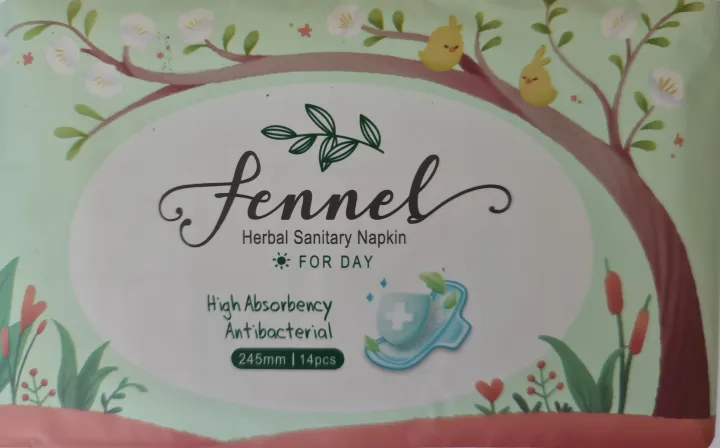 Fennel Herbal Sanitary Napkin - For Day 24.5cm x 14 pads | Lazada PH