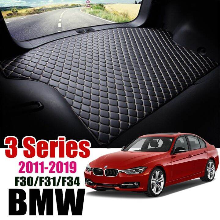 Leather Car Trunk Mat Carpet Tail BMW 320i 330i Cargo Liner For BMW 3 ...