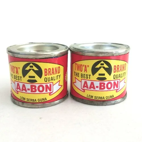 Lem Aibon kuning kaleng kecil merk AA Bon | Lazada Indonesia