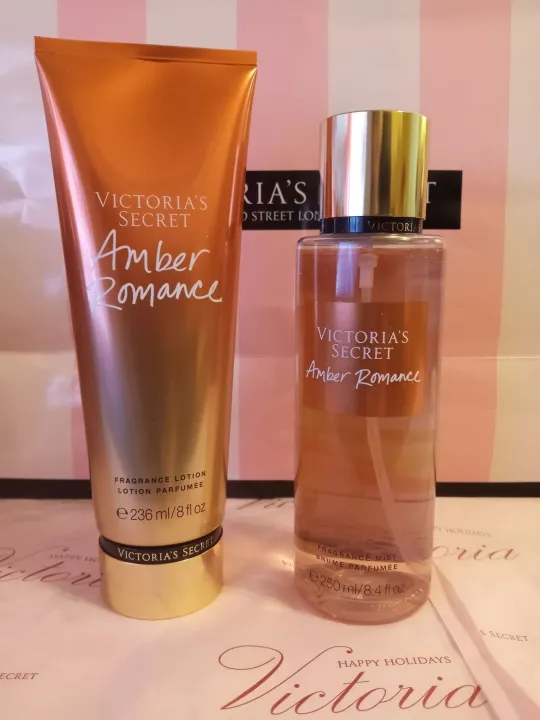Victoria's Secret Amber Romance Lotion and Mist Set (236ml & 250ml ...
