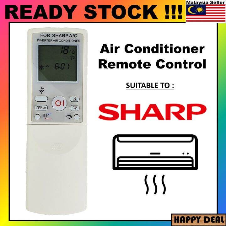 SHARP Air Cond Aircon Aircond Remote Control Replacement (CRMC-A669JBEZ ...